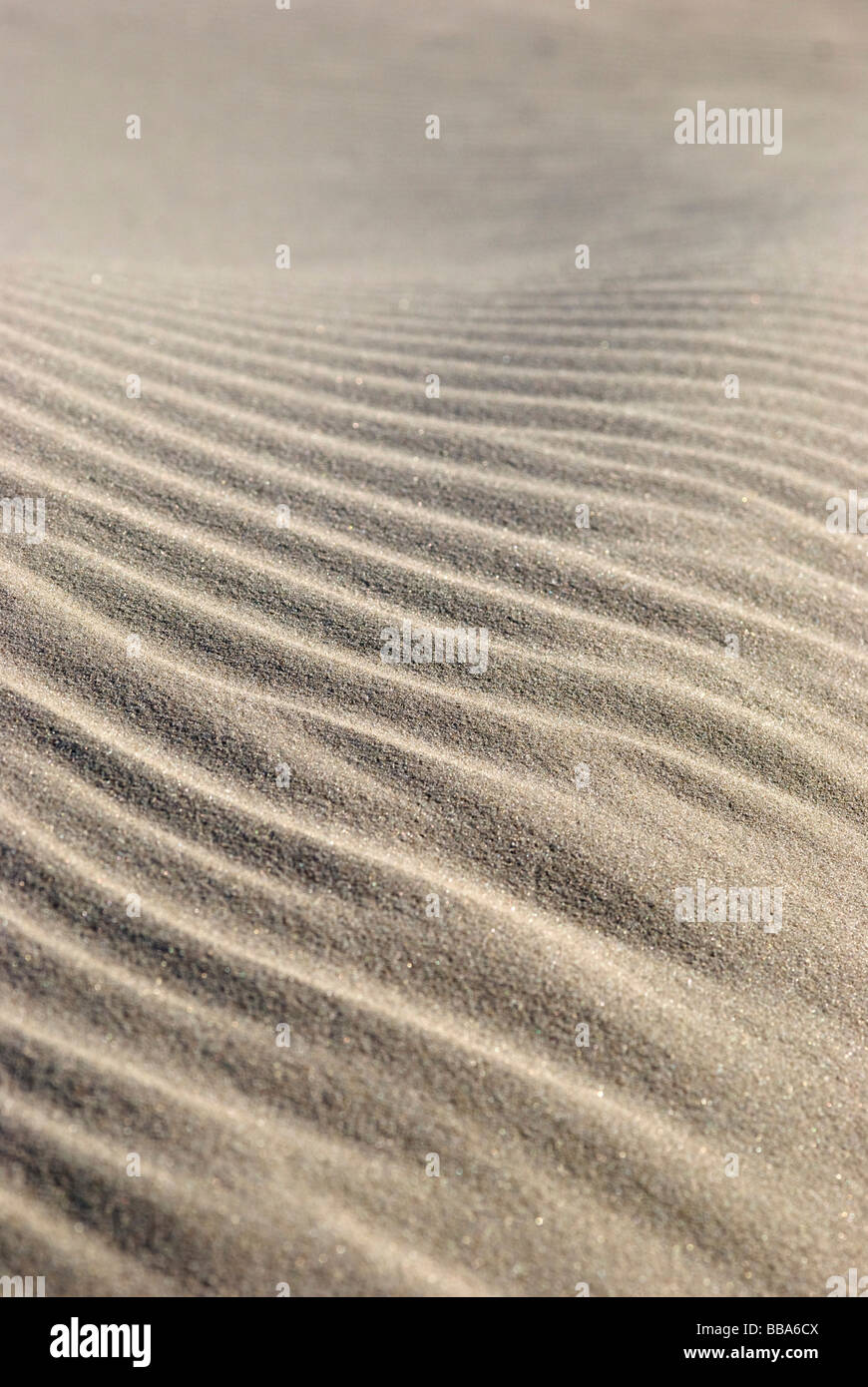 Sand structures, created by waves and wind, North Sea, Denmark, Europe ...