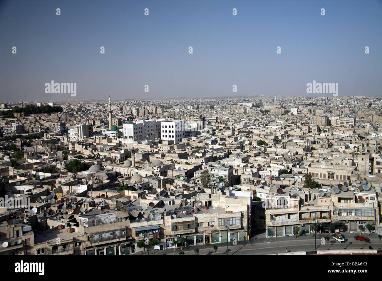 View from the top of the Citadel Aleppo Stock Photo - Alamy
