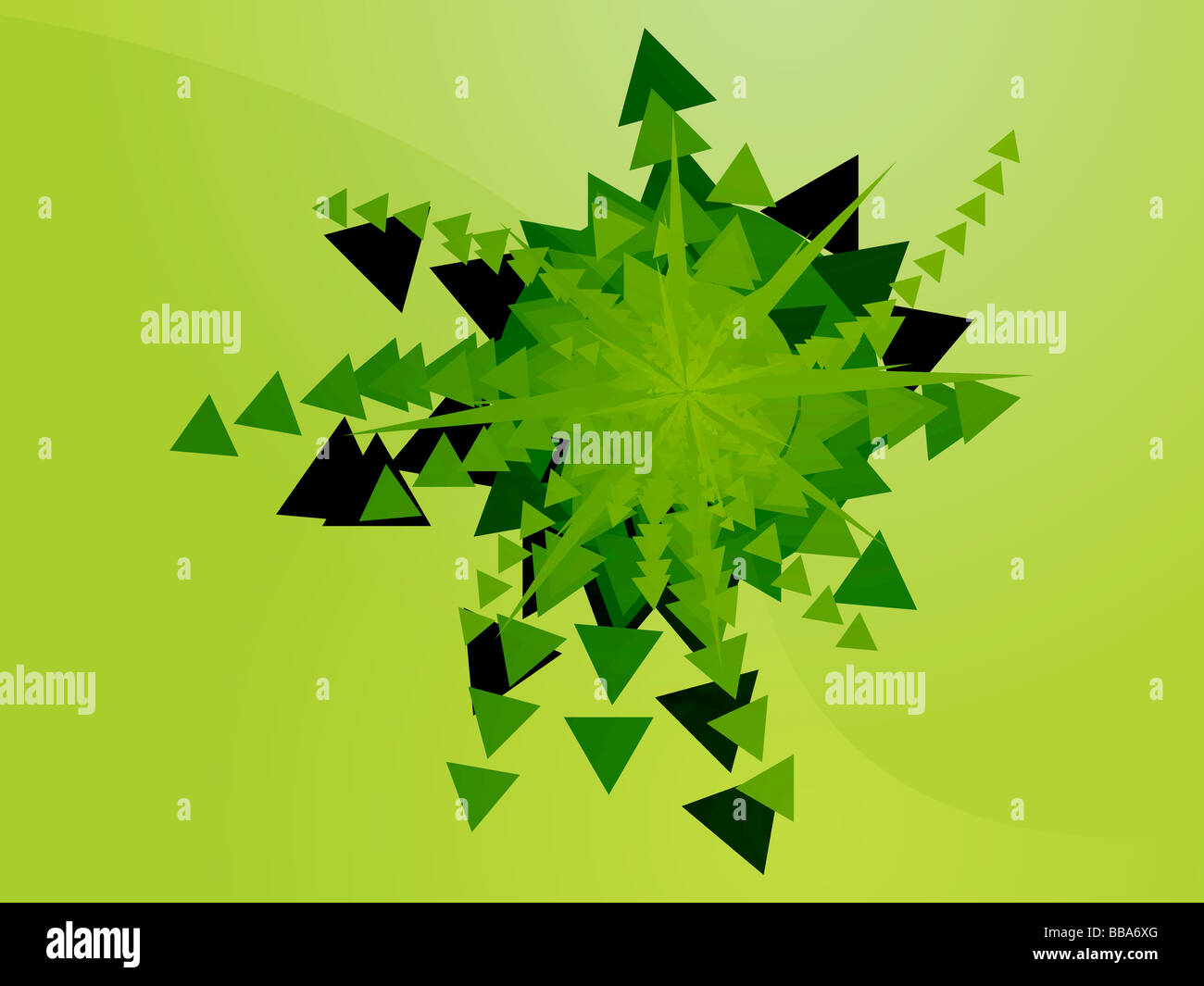 Explosion of geometric shapes abstract rendered illustration Stock ...
