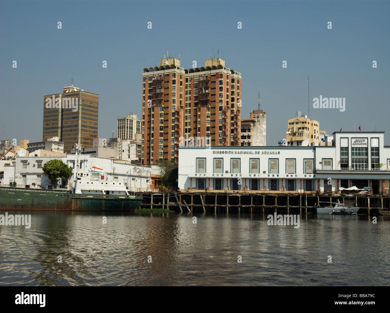 Paraguay.Asunción city and the Paraguay River.Port Stock Photo - Alamy