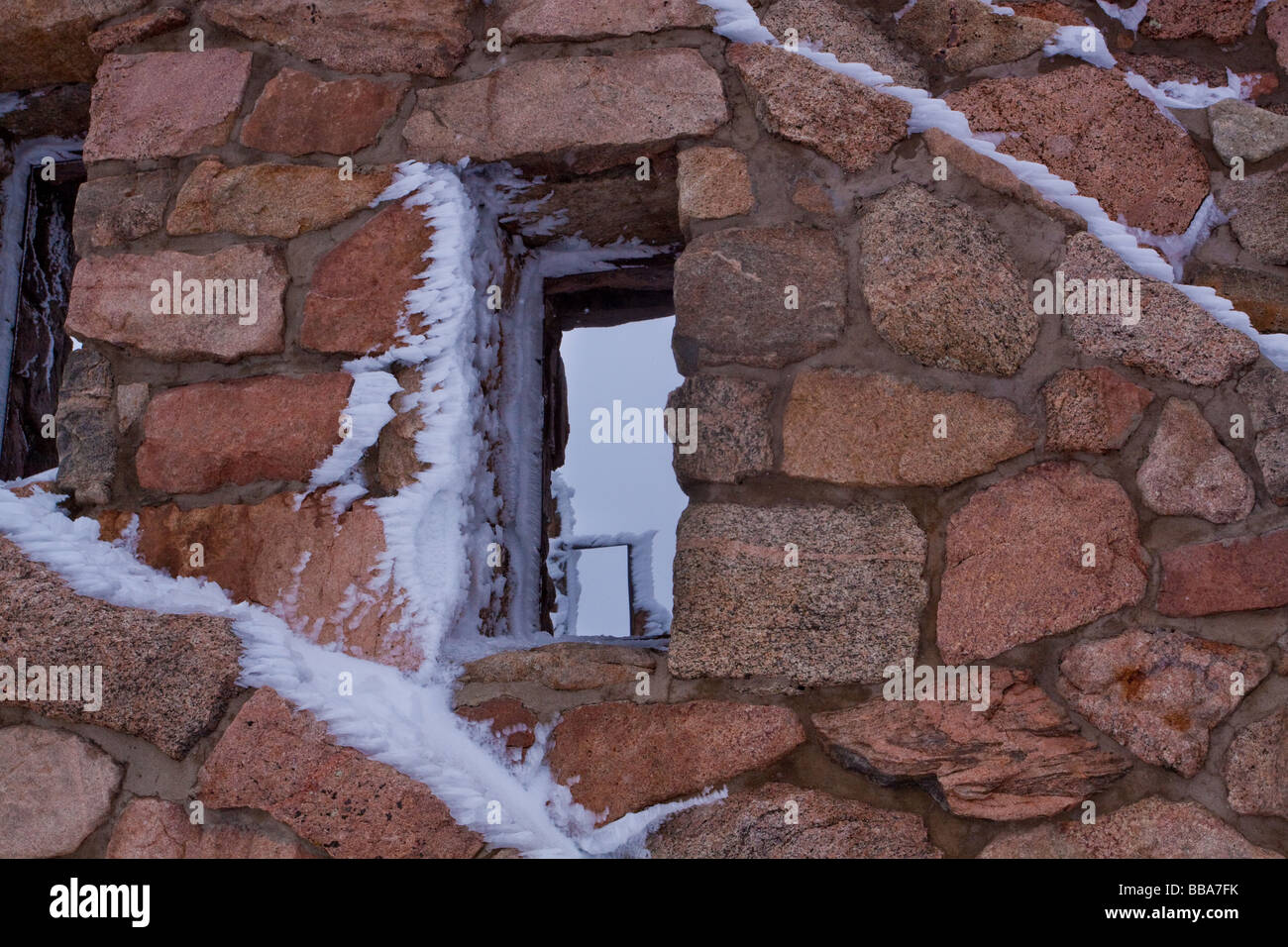 Window in stone wall Stock Photo - Alamy