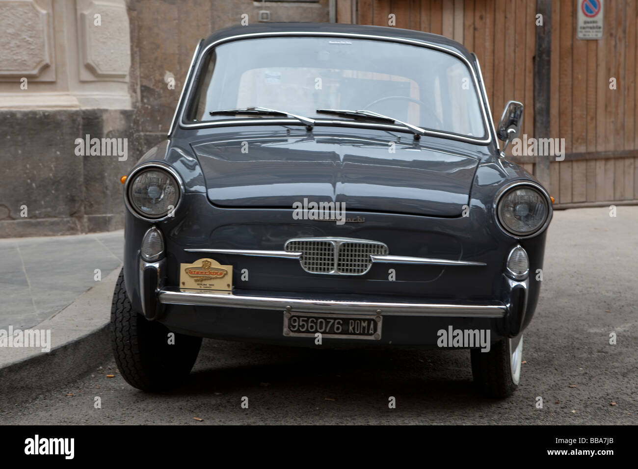 Autobianchi Bianchina (Fiat) in Trastevere, Rome, Italy Stock Photo - Alamy