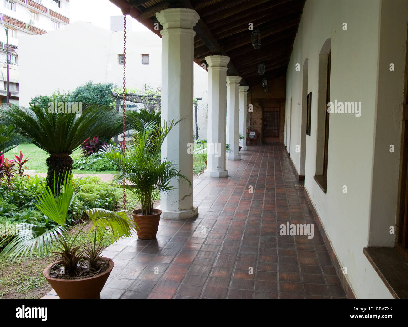 Paraguay.Asunción city.The Rivera Block.Colonials buildings.Castelvi ...