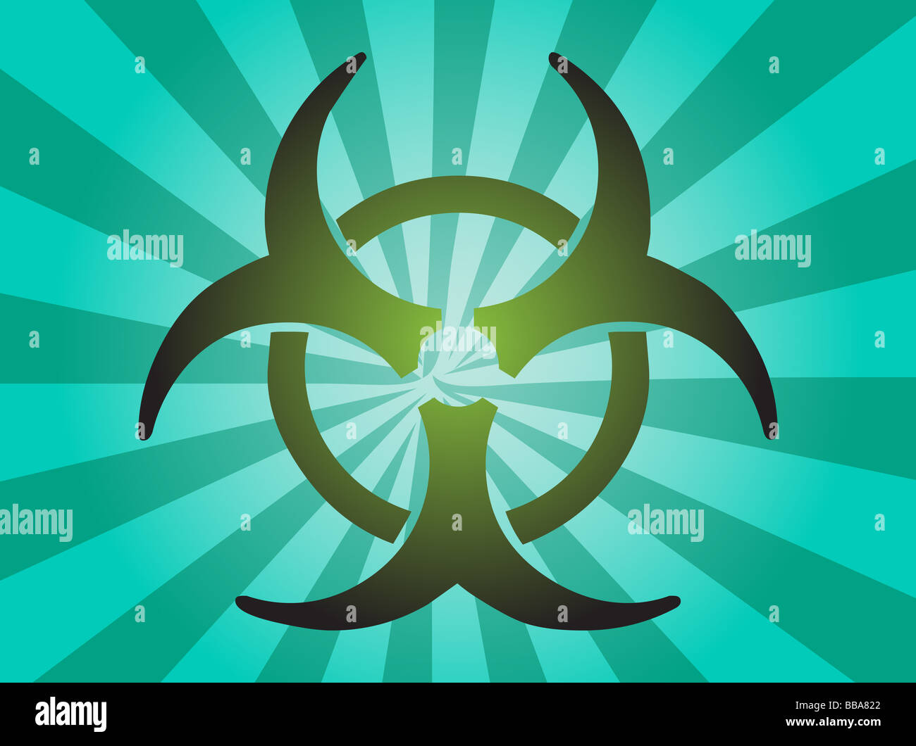 Biohazard sign warning alert for hazardous bio materials Stock Photo ...