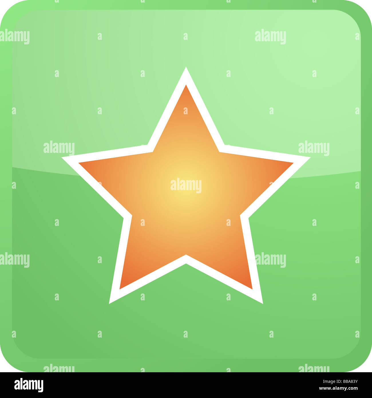 Bookmark navigation icon glossy button square shape Stock Photo - Alamy