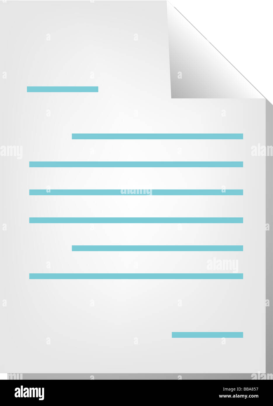 document file type icon illustration clipart Stock Photo - Alamy