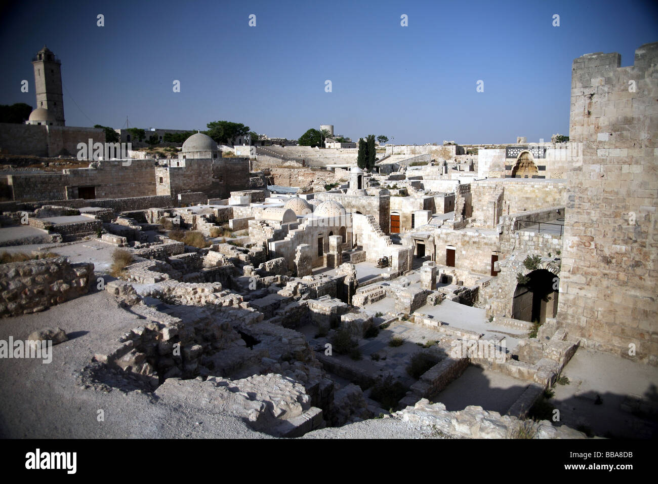 Inside the Citadel Aleppo Stock Photo - Alamy