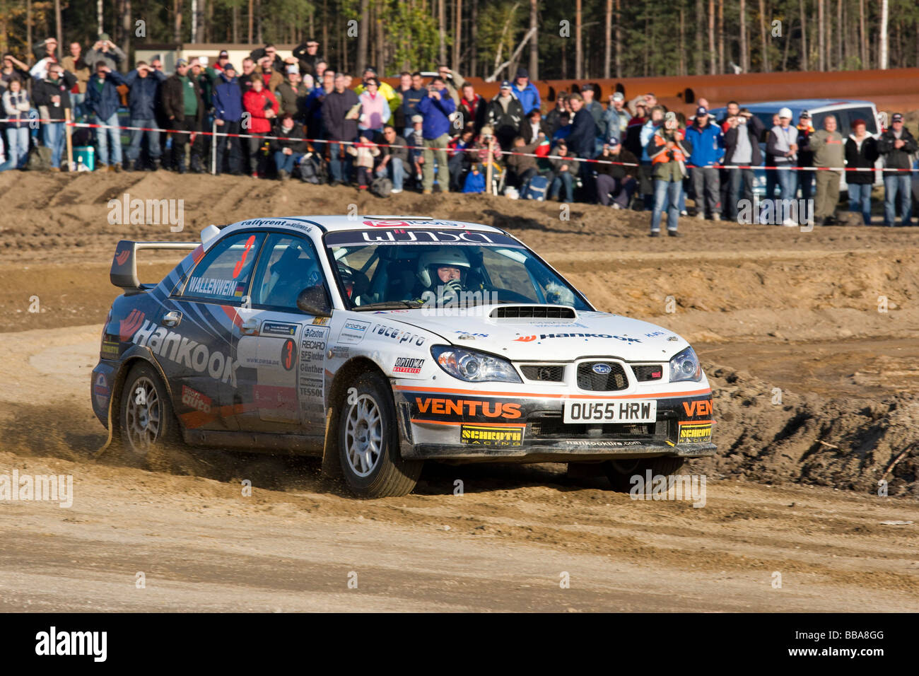 Subaru Impreza WRX Sti, specatators, Lausitz Rally, motorsports, Saxony ...