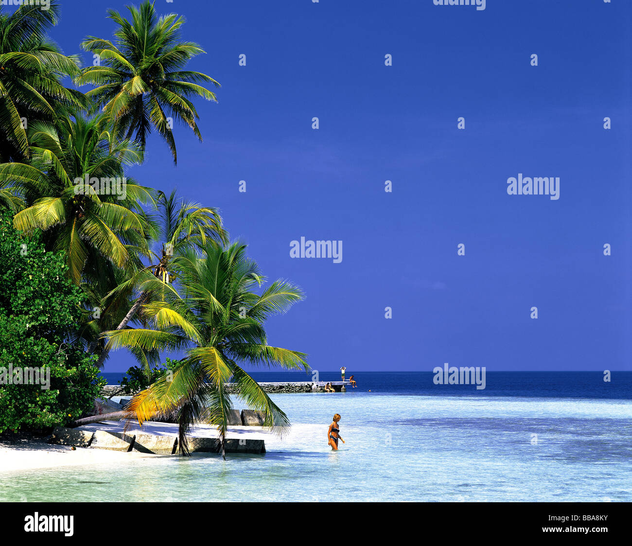Ihuru Island, Maldives Stock Photo - Alamy