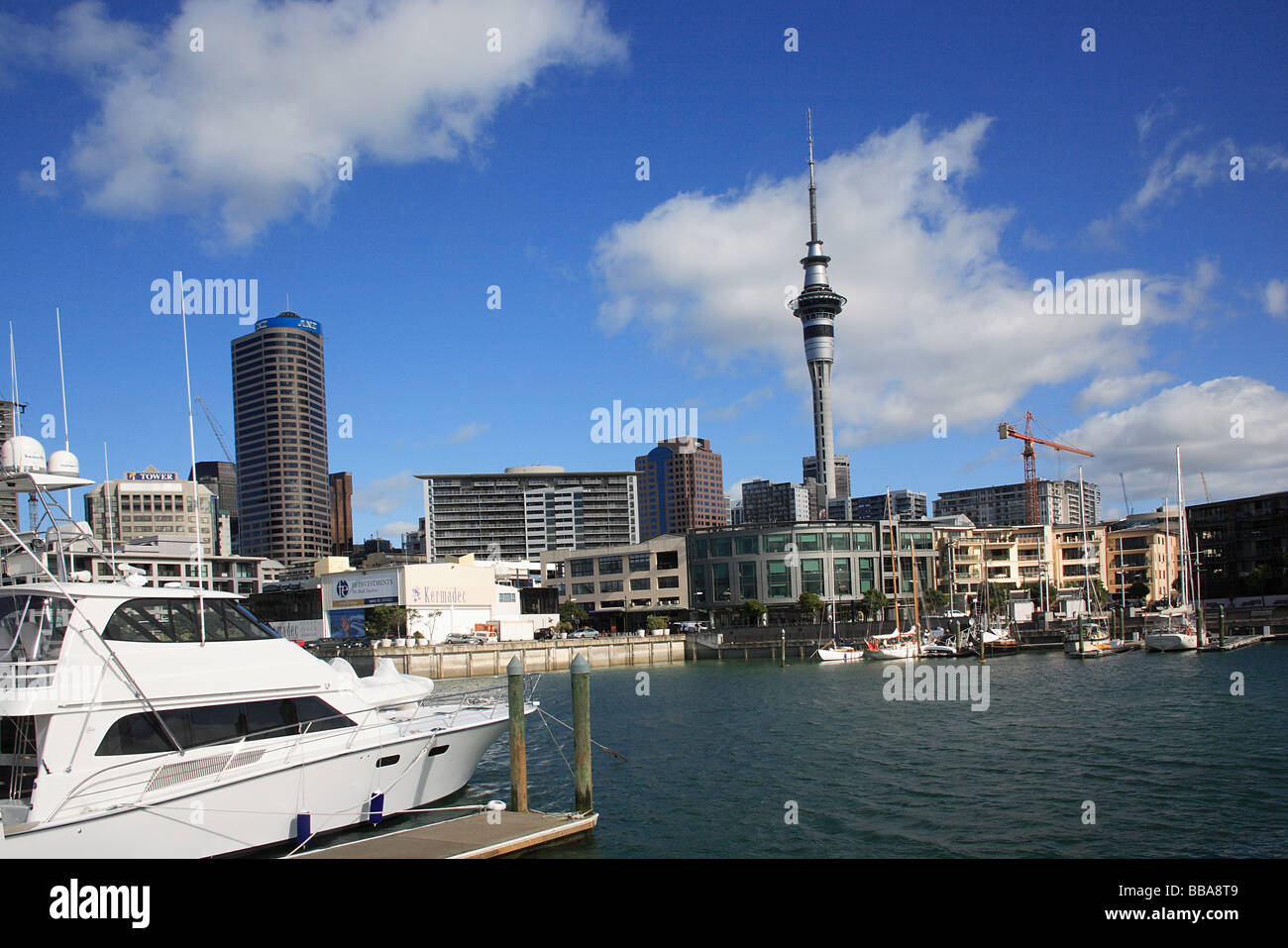 Downtown Auckland city from Waitemata Harbour, Auckland, New Zealand ...