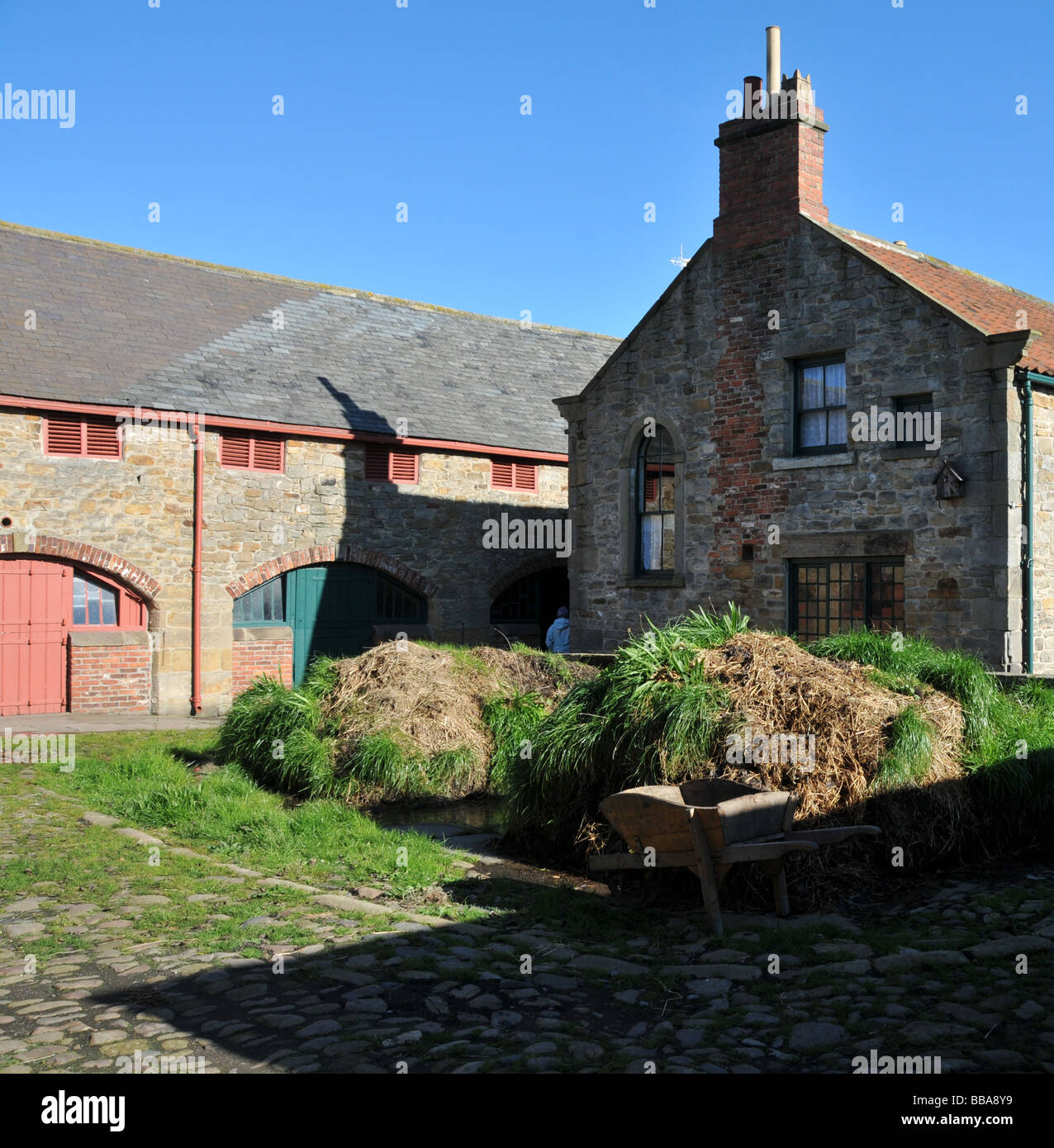 Ancient backyard in UK Stock Photo - Alamy