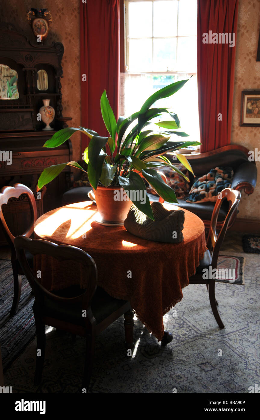 UK house interior room with table and chairs Stock Photo - Alamy