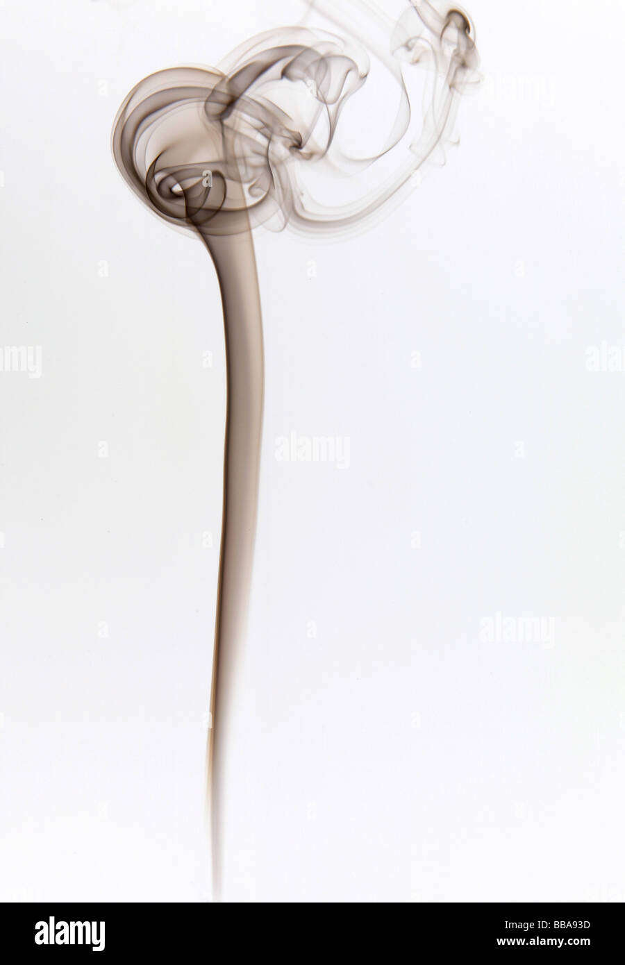 Smoke patterns. Smoke forming vortices (swirling patterns) in the air ...