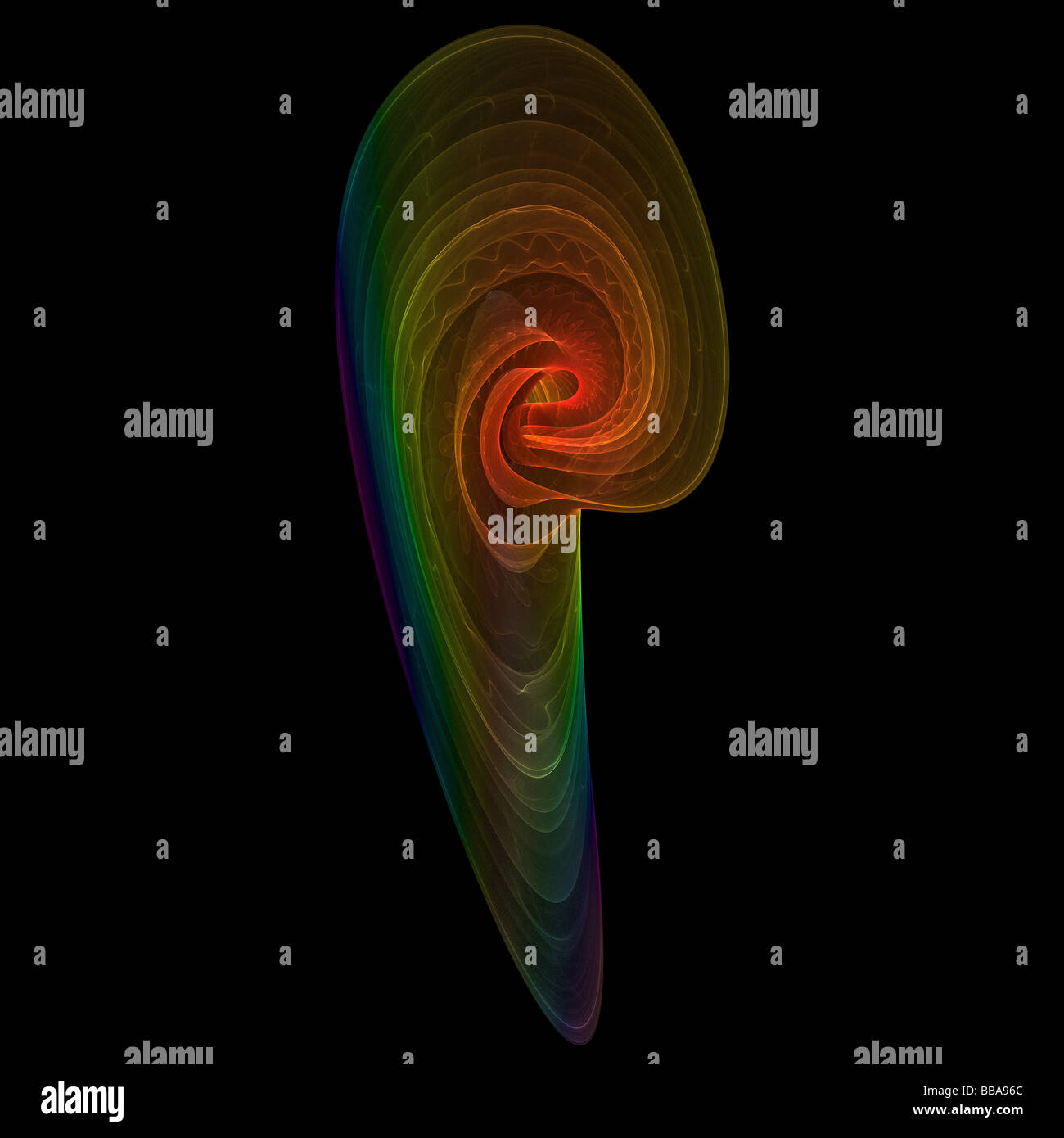Abstract wallpaper illustration of wavy flowing energy Stock Photo - Alamy