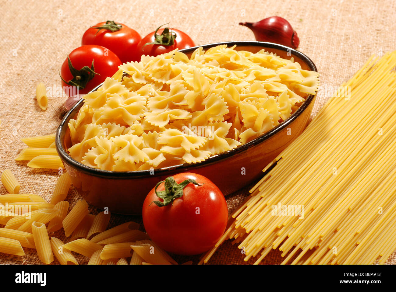assorted pasta still life Stock Photo - Alamy