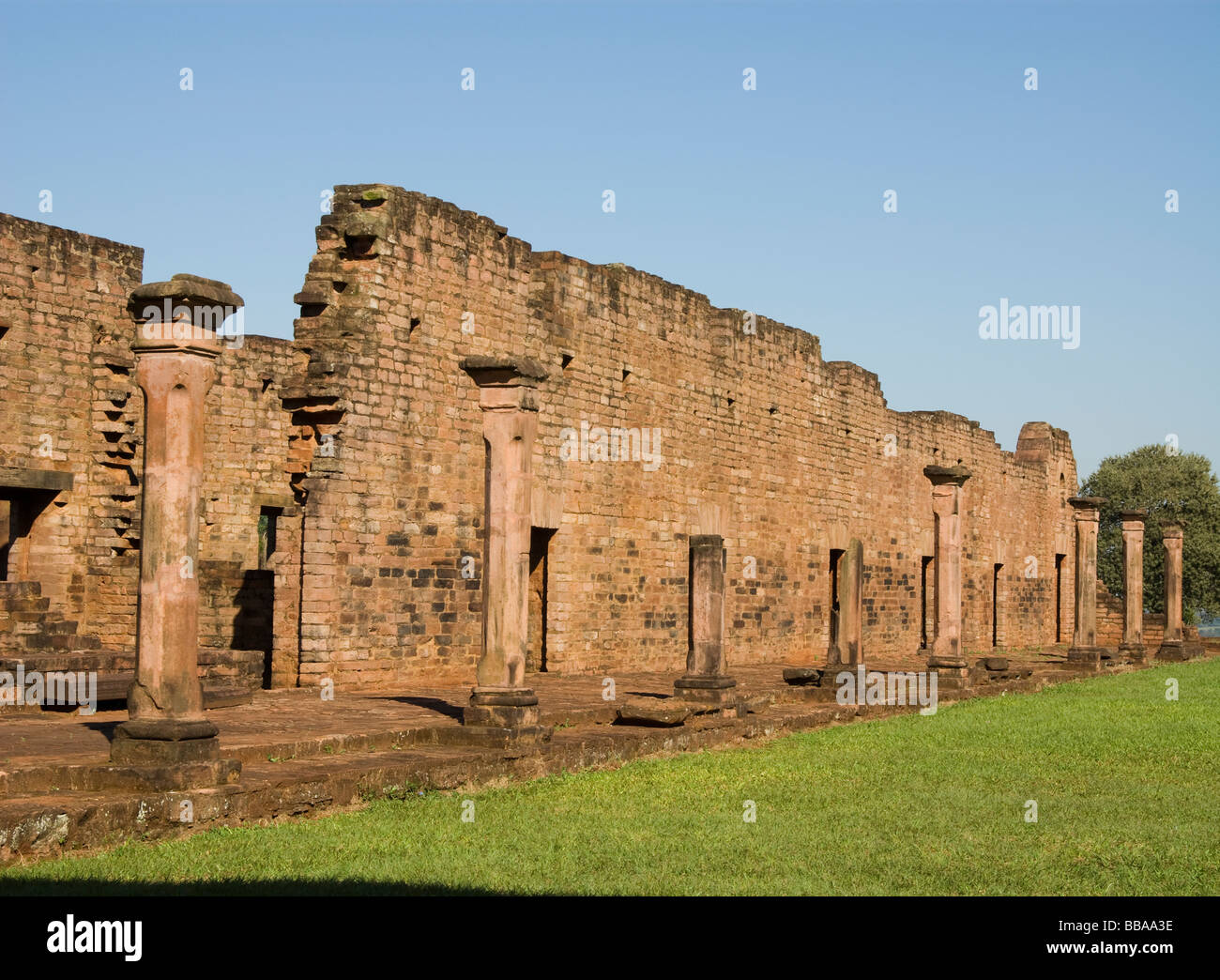 Paraguay.Jesuits Reductions.Reduction of Jésus.Remains of the workshops ...