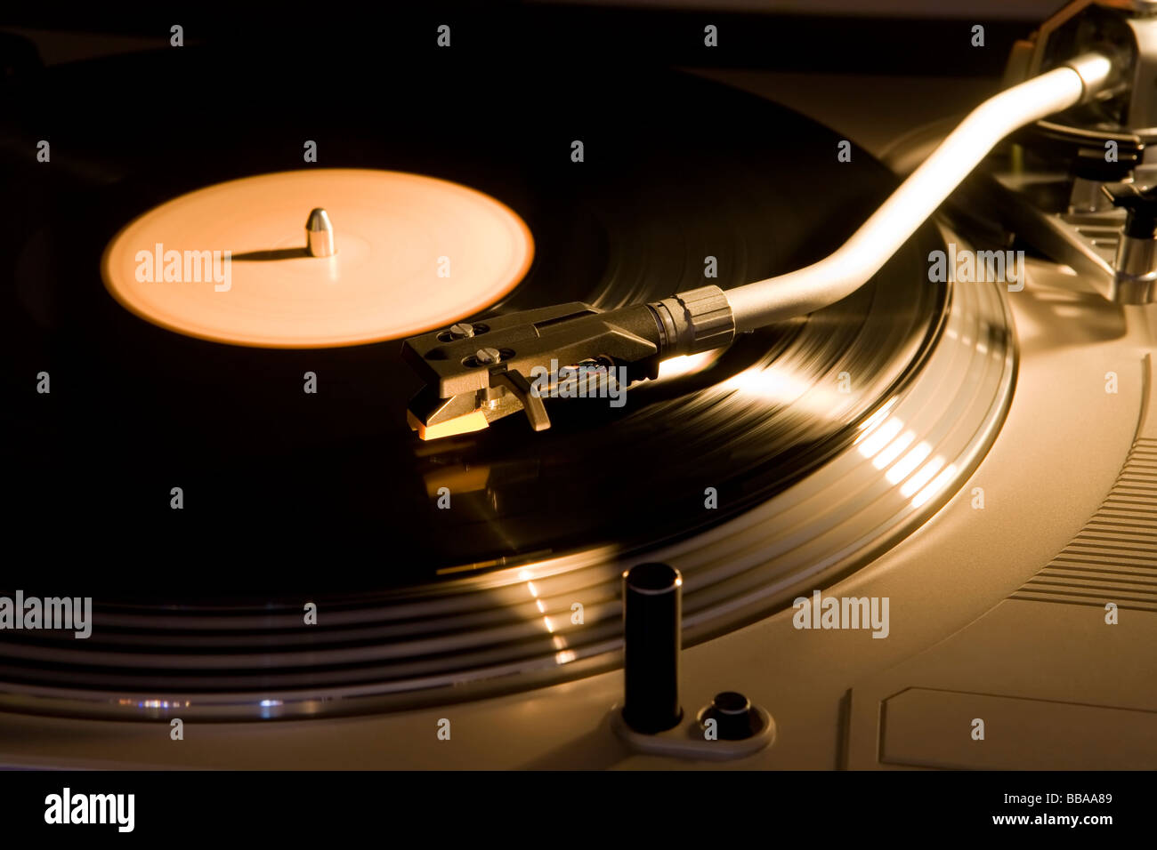 A professional disc jockey turntable Stock Photo - Alamy