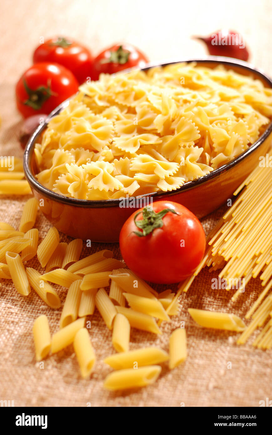 assorted pasta still life Stock Photo - Alamy