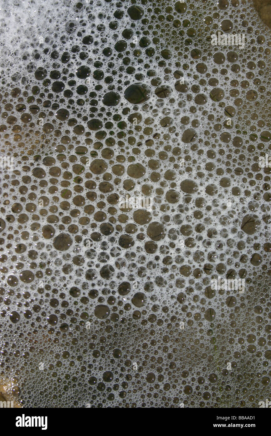 Bubbles on waters surface Stock Photo - Alamy