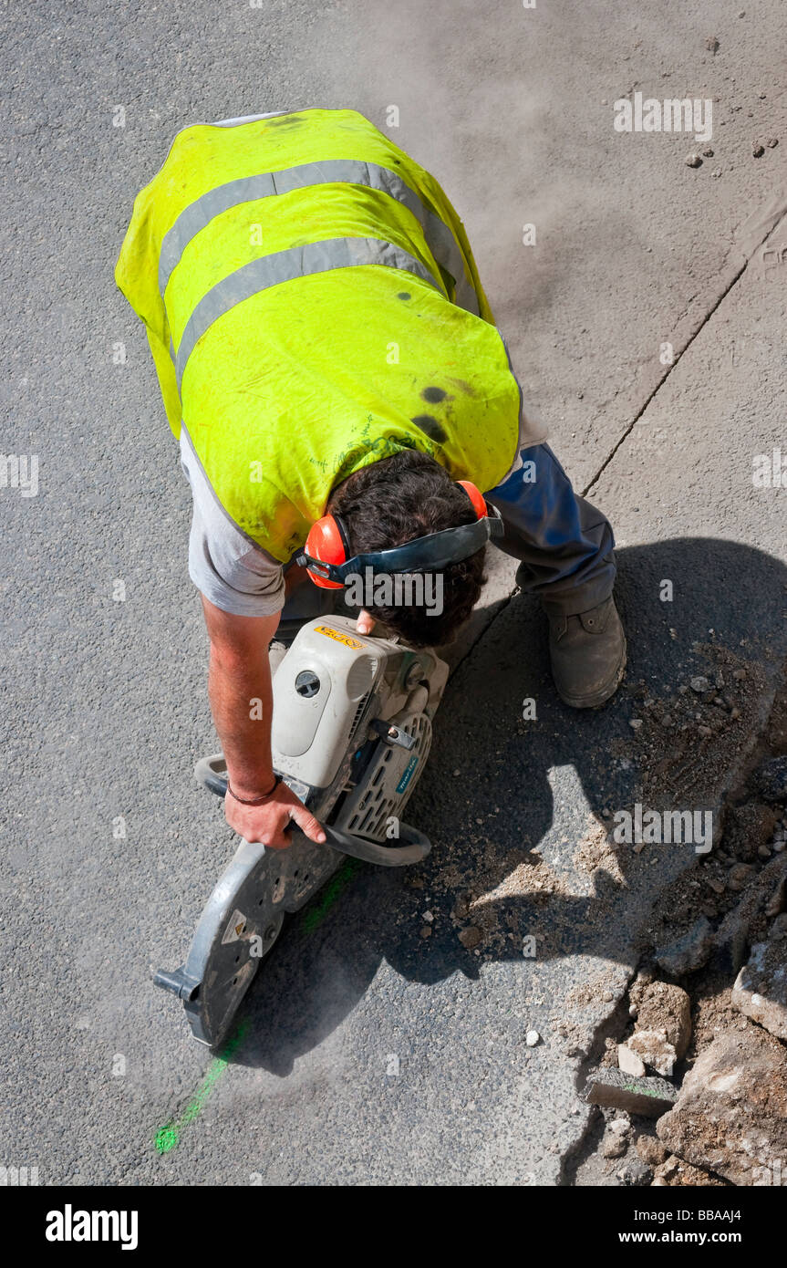 Trench in road hi-res stock photography and images - Alamy