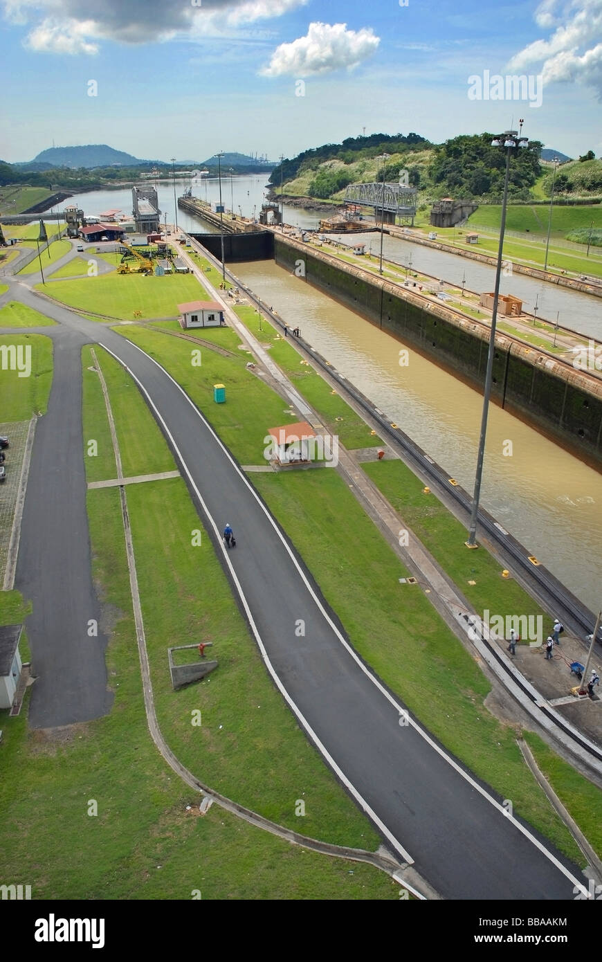 Panama Canal at midday in a sunny day Stock Photo - Alamy