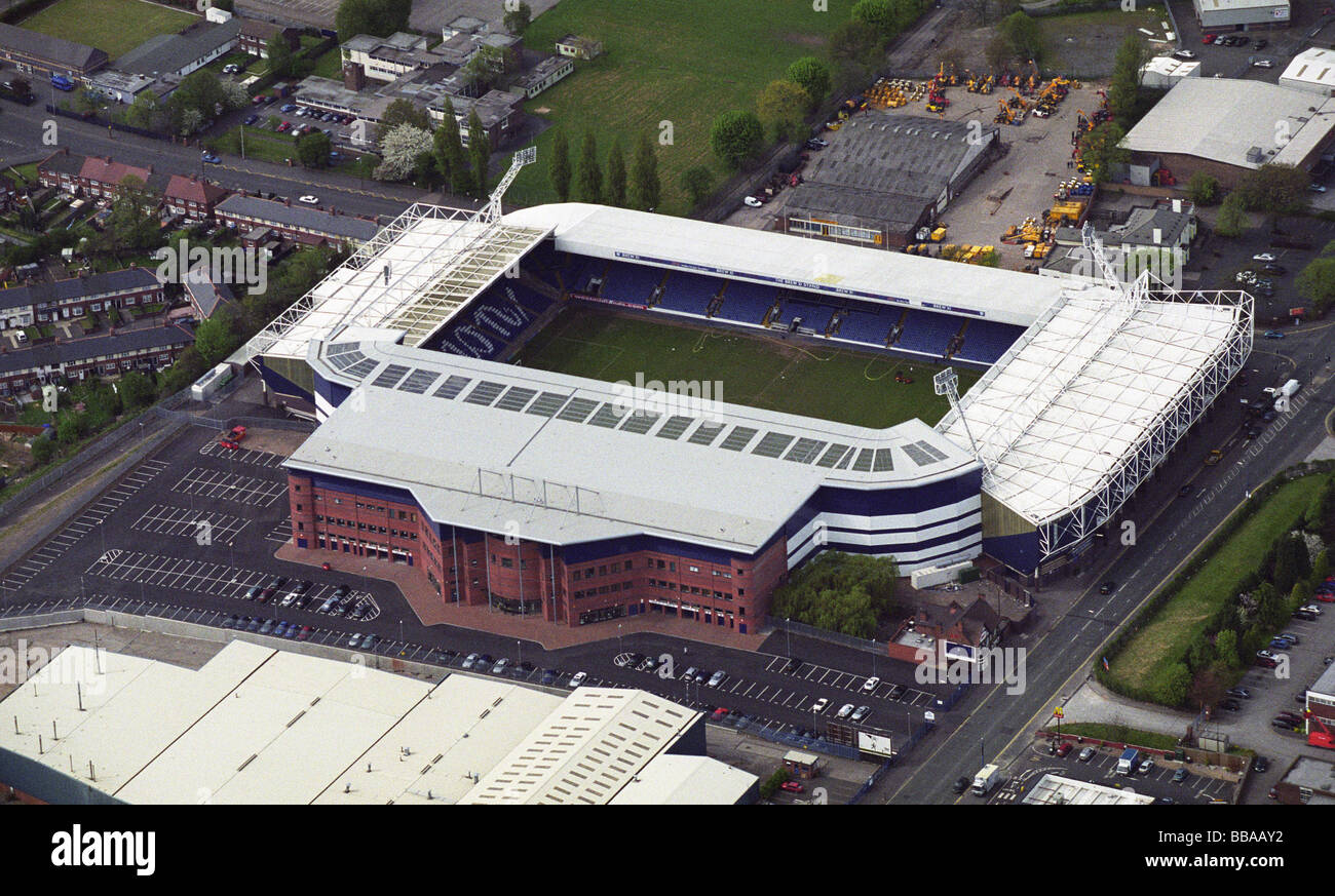 Aerial view of The Hawthorns home of West Bromwich Albion Football Club ...