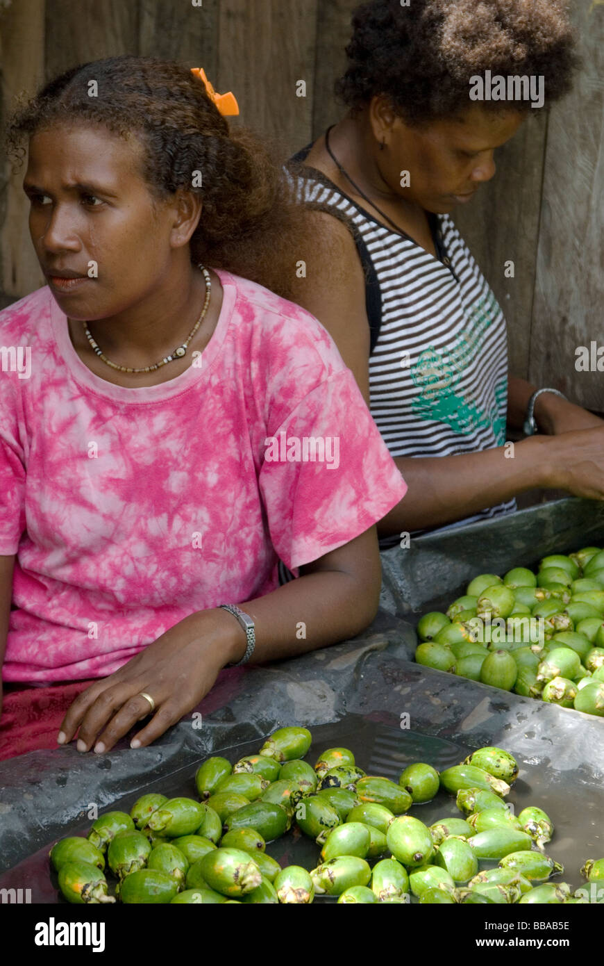 White River betel nut market, Honiara, Solomon Islands Stock Photo - Alamy