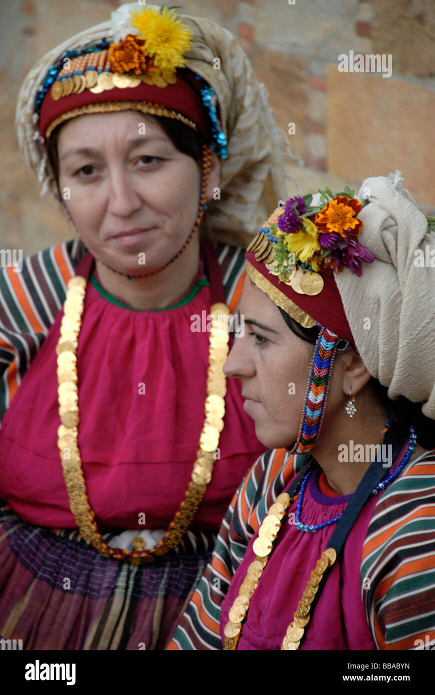 turkish womans in traditional clothes at wedding feast in bodrum,turkey ...