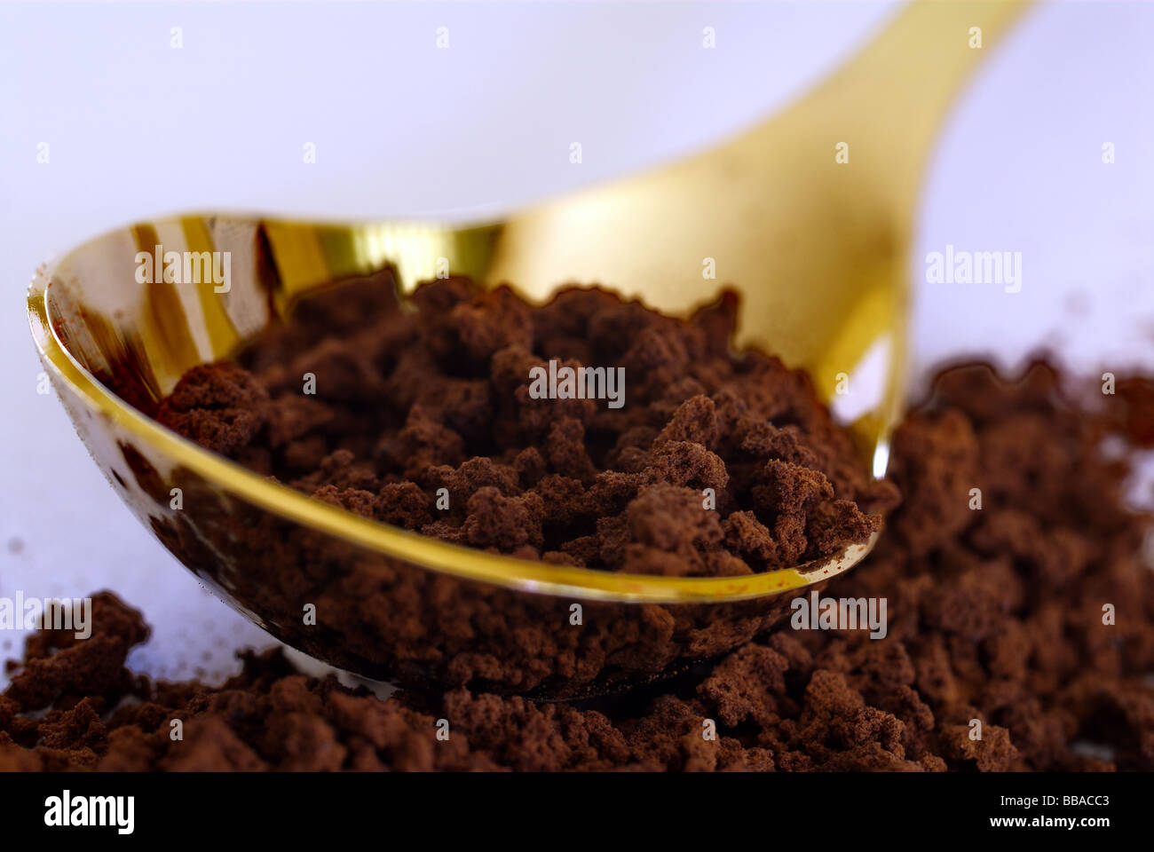 spoon of coffee Stock Photo - Alamy