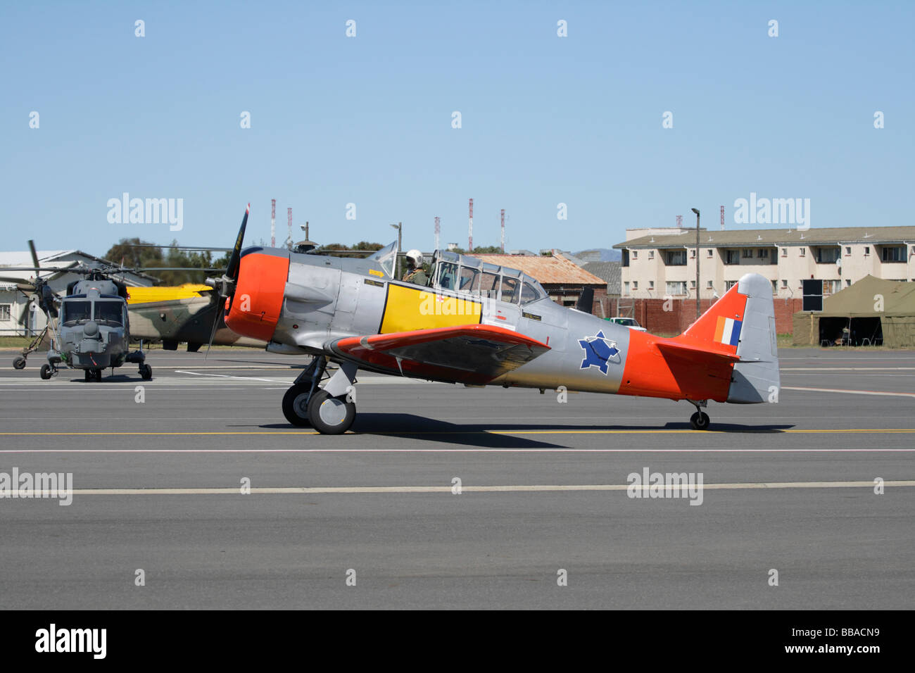 World War II Vintage Harvard propeller driven fighter and trainer of ...