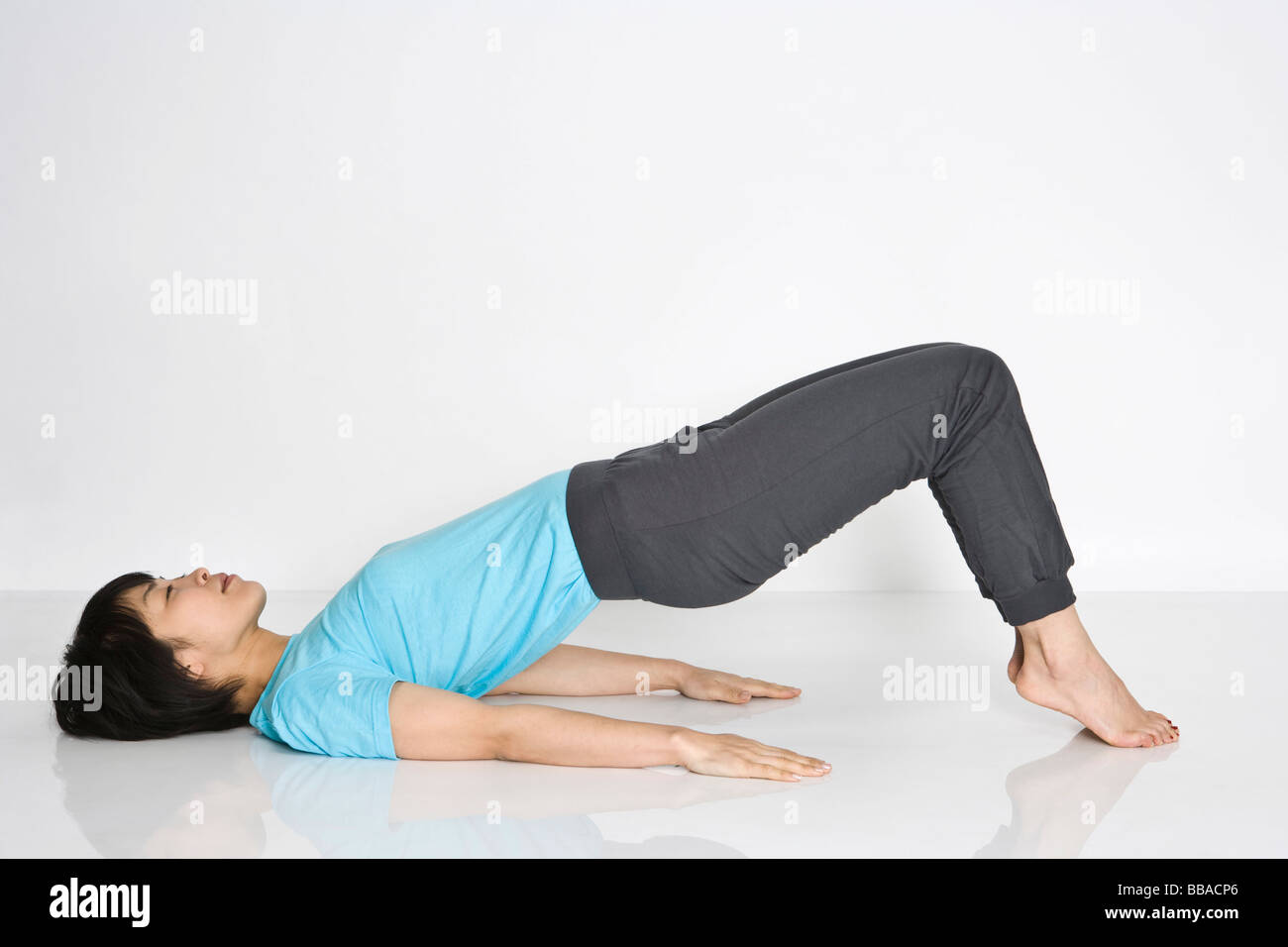 A woman doing exercises Stock Photo - Alamy