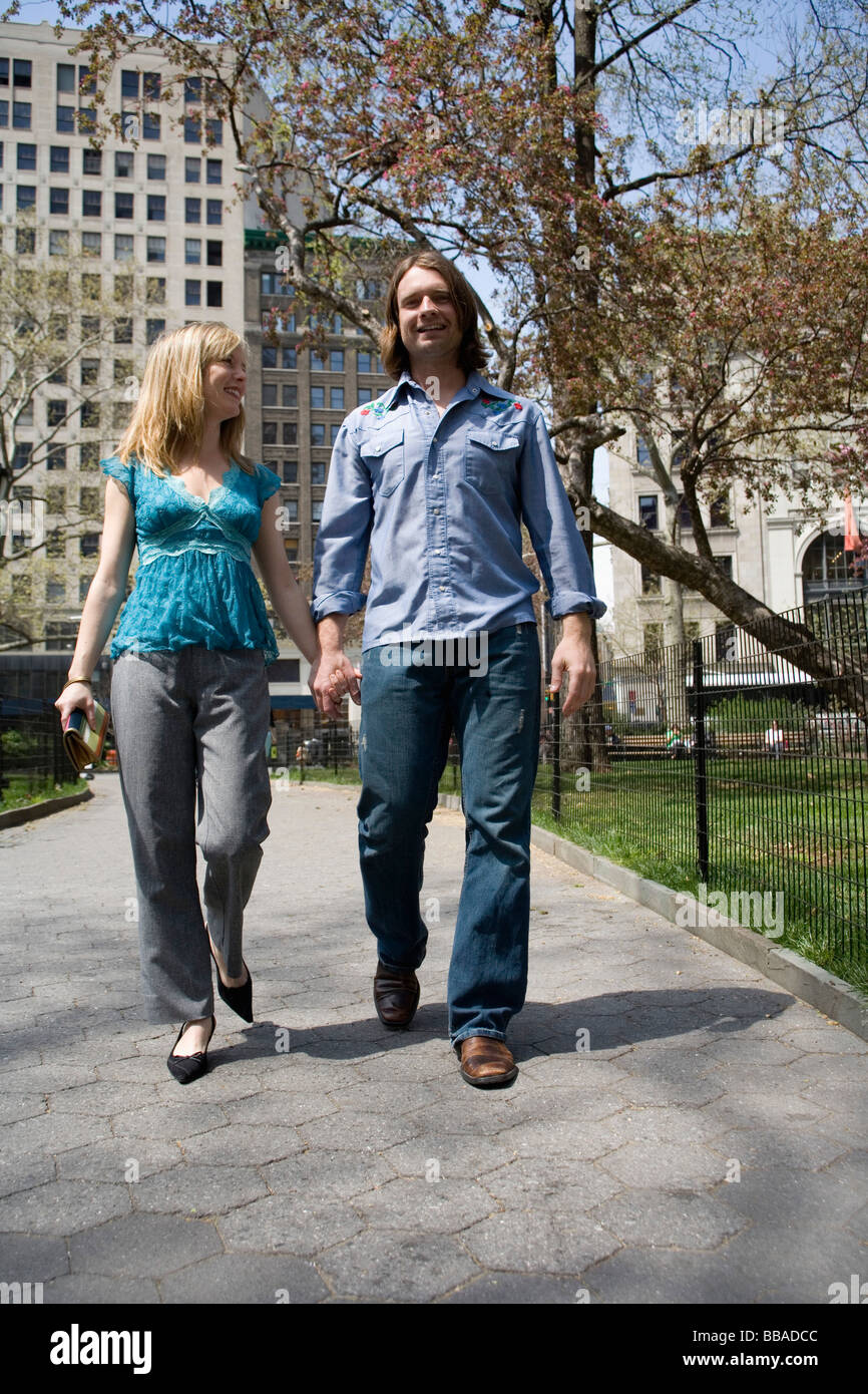 Central park walking hi-res stock photography and images - Alamy