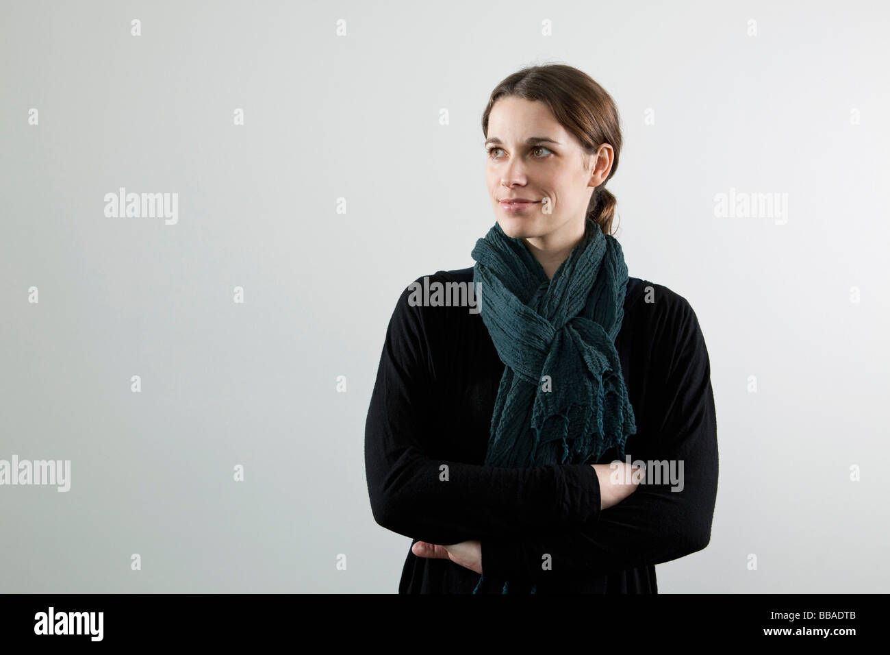 A woman thinking, portrait Stock Photo - Alamy