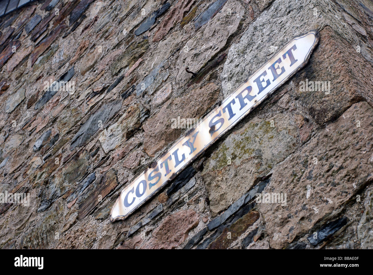 Costly Street sign, Devon, UK Stock Photo - Alamy