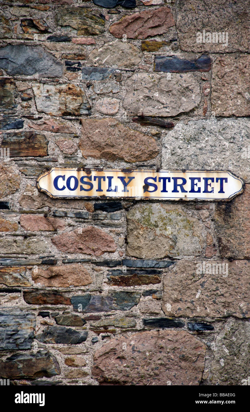 Costly Street sign, Devon, UK Stock Photo - Alamy