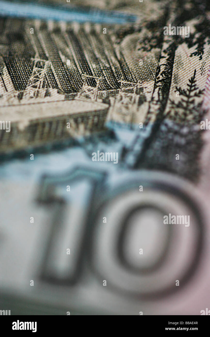 Detail of a Russian ten ruble bank note Stock Photo - Alamy