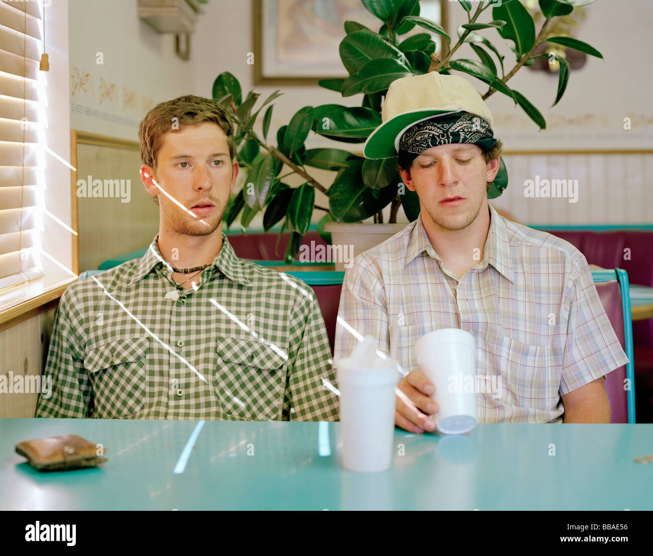 Diner booth 1950s hi-res stock photography and images - Alamy