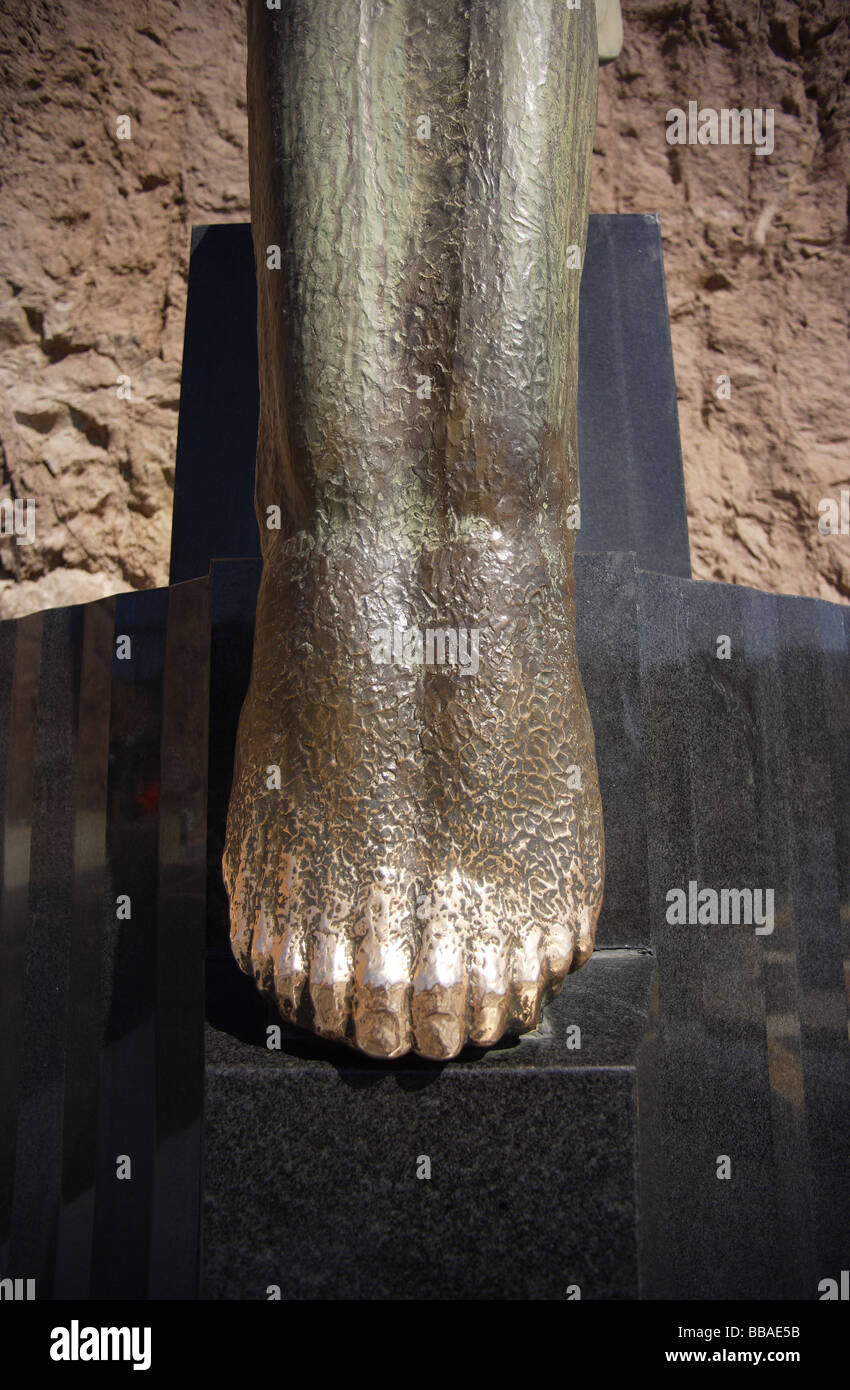 angels feet,bronze detail,hoover dam,hand burnished over time Stock ...
