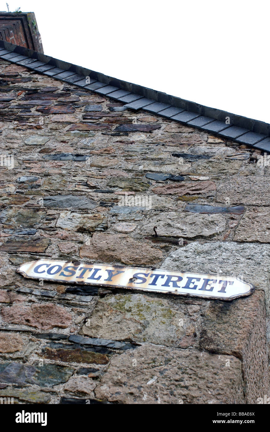 Costly Street sign, Devon, UK Stock Photo - Alamy