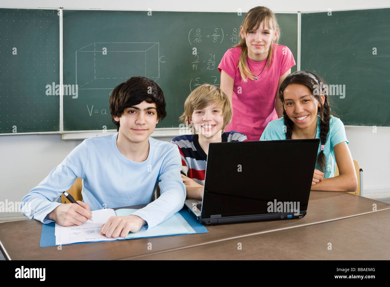 Laptop in classroom 13 hi-res stock photography and images - Alamy