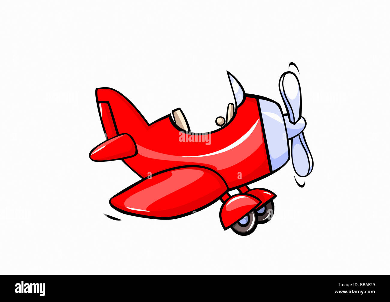 Red airplane image Cut Out Stock Images & Pictures - Alamy