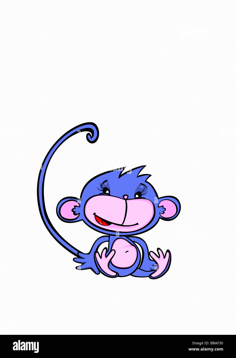 A monkey smiling Stock Photo - Alamy