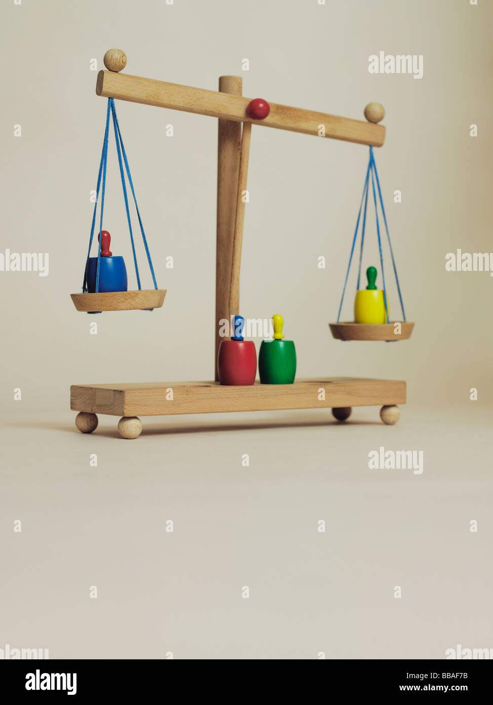 Children's wooden scales Stock Photo - Alamy