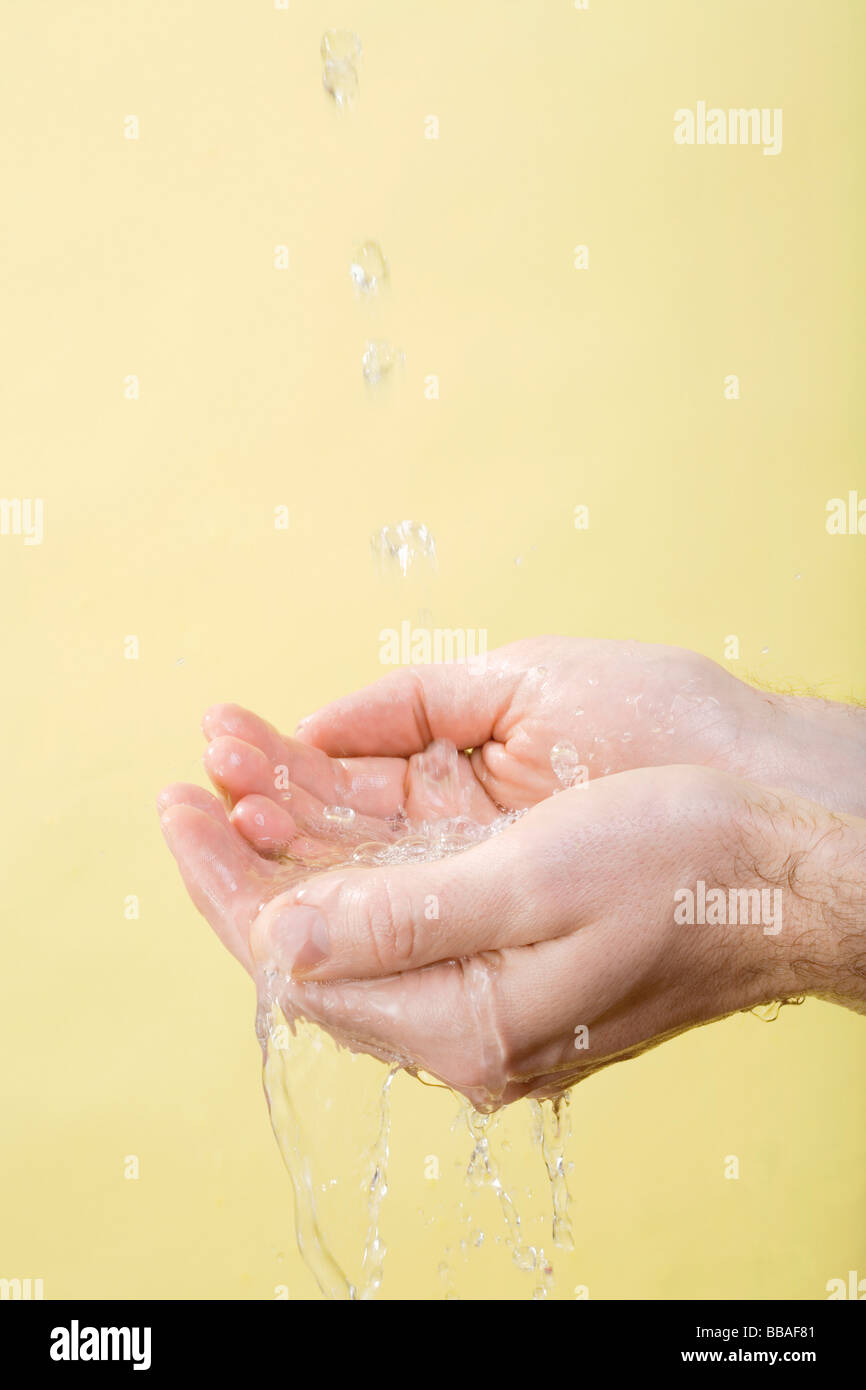 Close up side view cupped hands hi-res stock photography and images - Alamy