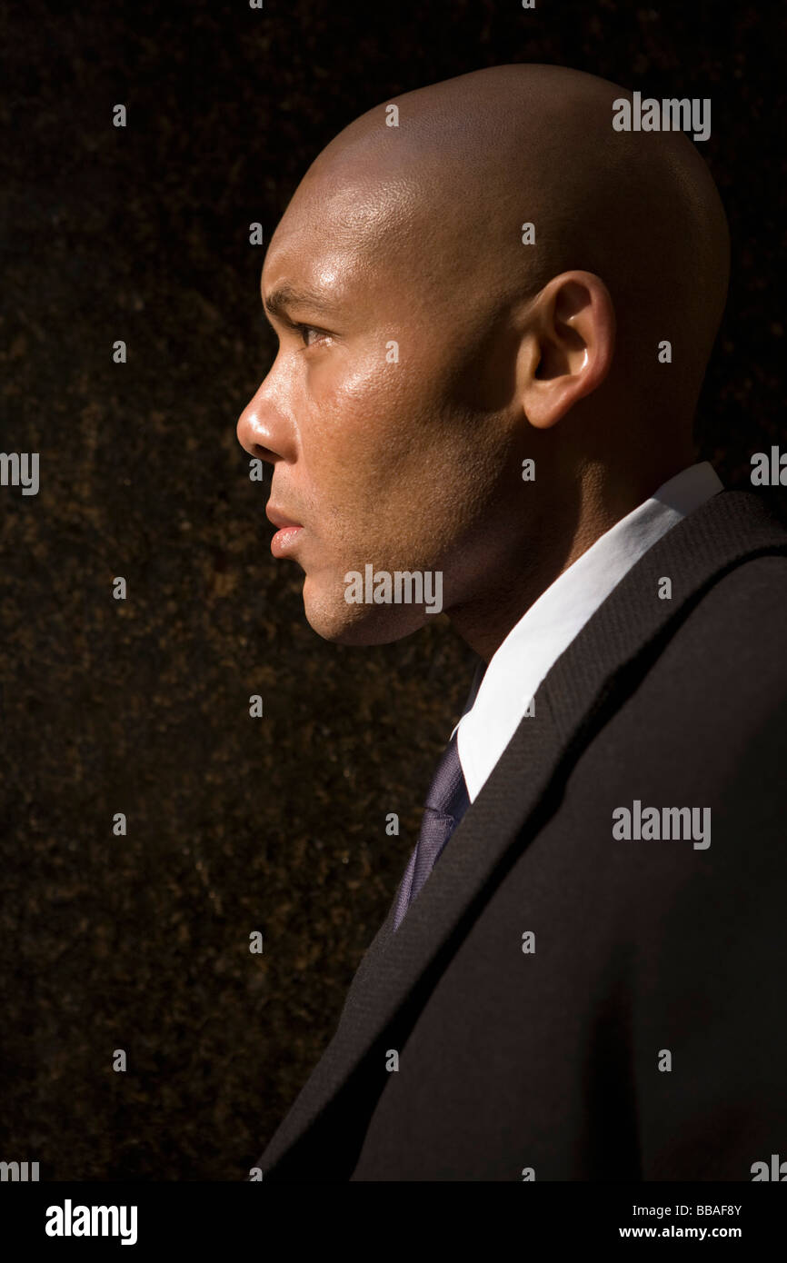Profile of a businessman Stock Photo - Alamy