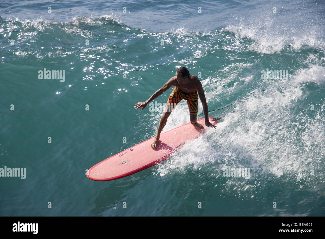 Surfing hawaii longboard hi-res stock photography and images - Alamy