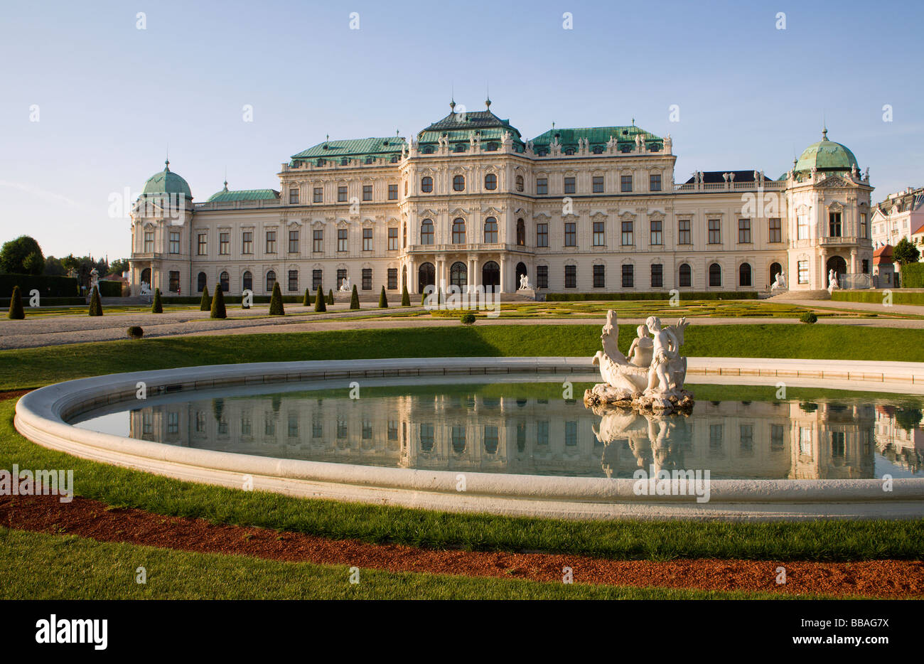 Baroque palace garden vienna hi-res stock photography and images - Alamy