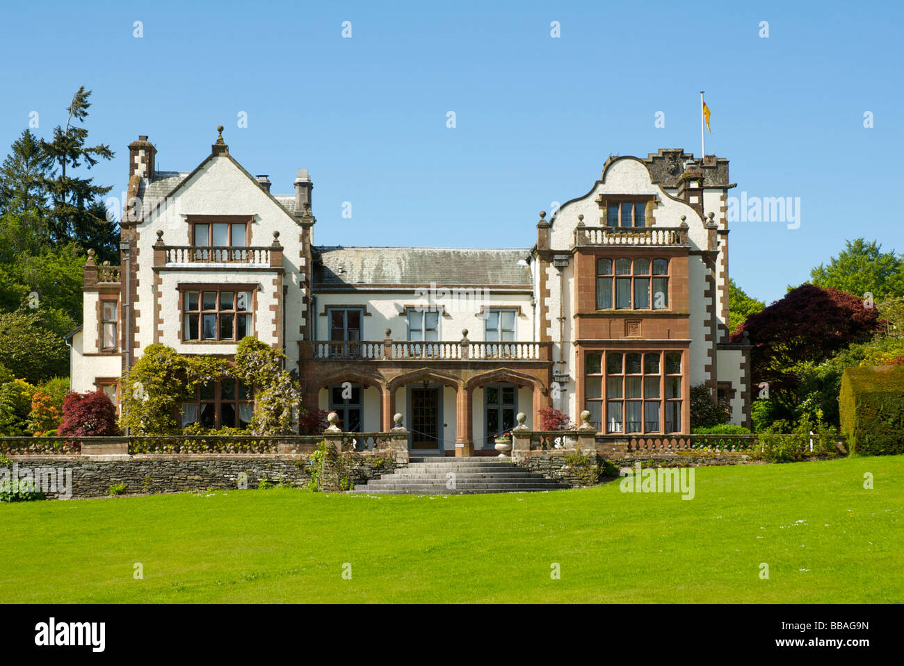 Graythwaite Hall, Newby Bridge, Cumbria, England UK Stock Photo - Alamy