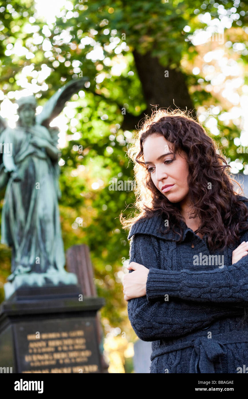young woman mourning Stock Photo - Alamy