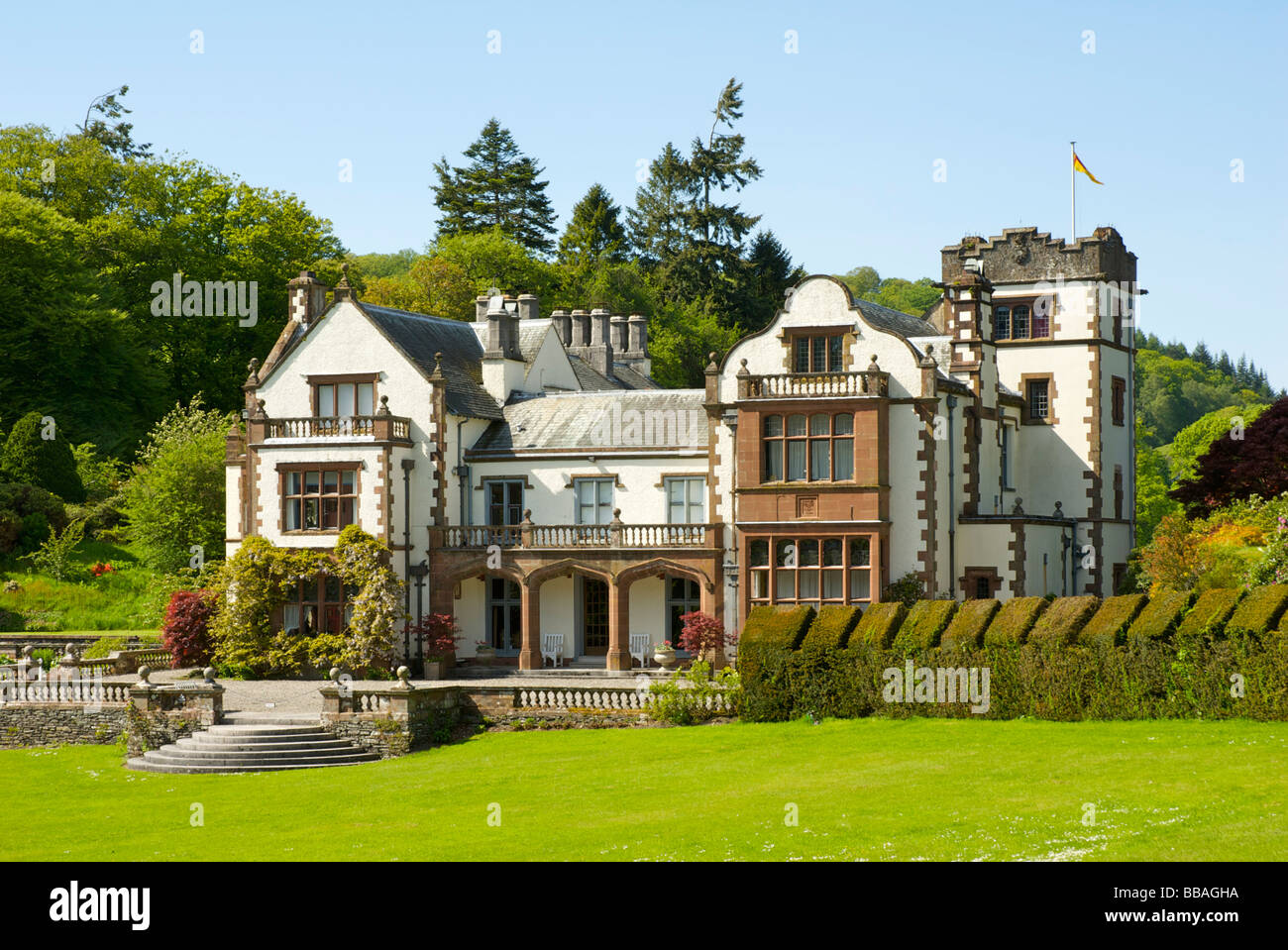 Graythwaite Hall, Newby Bridge, Cumbria, England UK Stock Photo - Alamy